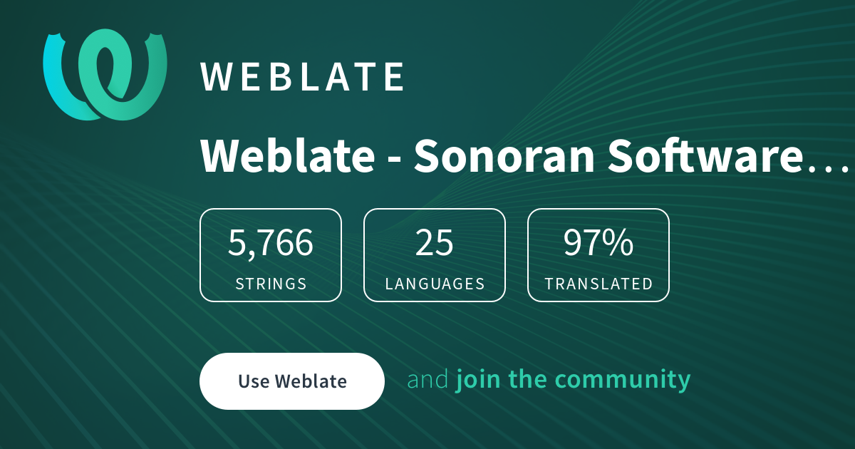 Languages @ Weblate - Sonoran Software Systems LLC